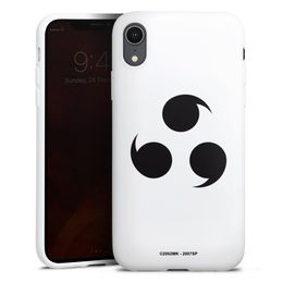 DeinDesign iPhone Xr Handy Silikon H&uuml;lle Case wei&szlig; Handyh&uuml;lle Jutsu Naruto Shippuden Sharingan Silikon Case