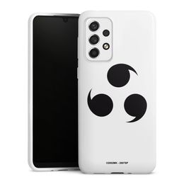 DeinDesign Galaxy A33 5G Handy Silikon H&uuml;lle Case wei&szlig; Handyh&uuml;lle Sharingan Naruto Shippuden Jutsu Silikon Case