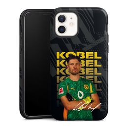 DeinDesign iPhone 12 mini Handy Panzer Handyh&uuml;lle robuste Outdoor H&uuml;lle Schutzh&uuml;lle gl&auml;nzend Borussia Dortmund Gregor Kobel Bvb Tough Case