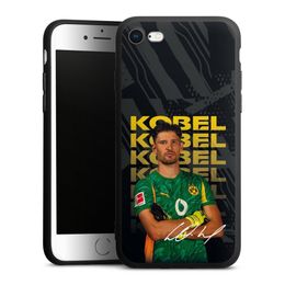 DeinDesign iPhone SE (2020) Handy Premium Silikon H&uuml;lle Handyh&uuml;lle schwarz Case Borussia Dortmund Bvb Gregor Kobel Silikon Premium Case