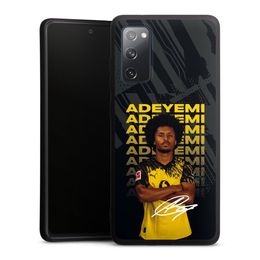 DeinDesign Galaxy S20 FE Handy Premium Silikon H&uuml;lle Handyh&uuml;lle schwarz Case Karim Adeyemi Borussia Dortmund Bvb Silikon Premium Case
