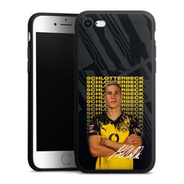 DeinDesign iPhone SE (2020) Handy Premium Silikon H&uuml;lle Handyh&uuml;lle schwarz Case Nico Schlotterbeck Borussia Dortmund Bvb Silikon Premium Case