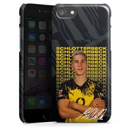 DeinDesign iPhone SE (2020) Handy Premium Case Smartphone Handyh&uuml;lle Schutzh&uuml;lle gl&auml;nzend Nico Schlotterbeck Borussia Dortmund Bvb Premium Case