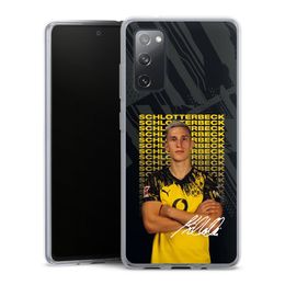 DeinDesign Galaxy S20 FE Handy Silikon H&uuml;lle Case transparent Handyh&uuml;lle Nico Schlotterbeck Borussia Dortmund Bvb Silikon Case