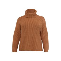 Selected Femme Curve Pullover 'SELMA SEFIKA' Damen Gr&ouml;&szlig;e 6XL cognac