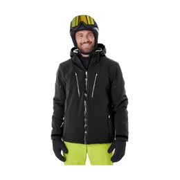 Skijacke Killtec "KSW 50 MN SKI JCKT", Damen, Gr. XL, schwarz, Obermaterial: 84% Polyamid, 16% Elasthan;Futter: 100% Polyester;F&uuml;llung: 100% Polyester, Jacken Skijacke, Herren Skijacke: wasserdicht, atmungsaktiv, 4-Wege-Stretch, Schneefang