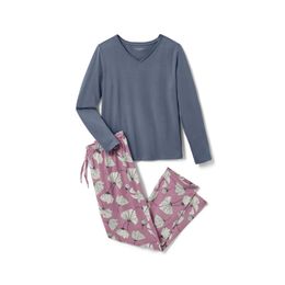 Tchibo - Pyjama - Damen - Gr. L - blau