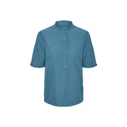 Tchibo - Bluse in Crinkle-Optik - Damen - Gr. 40 - blau
