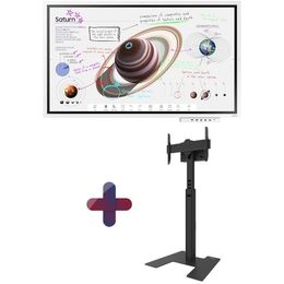 Samsung Flip Pro WM55B Flipchart 138,7 cm 55 Zoll inkl. Neomounts FL45S-825BL1 MOVE Up Standf&uuml;&szlig;e & Tray CY-TF65BBC