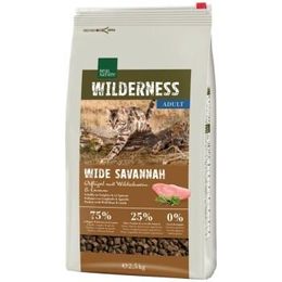REAL NATURE WILDERNESS Trockenfutter Katze, Adult, Wide Savannah, Gefl&uuml;gel mit Wildschwein und Lamm 2,5 kg