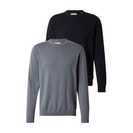 Jack & Jones Jack & Jones Pullover 'JJEBASIC' Herren Gr&ouml;&szlig;e M navy / grau