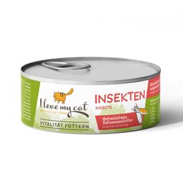 Hypoallergenes Katzenfutter Nass mit Insekten von I love my cat 100g