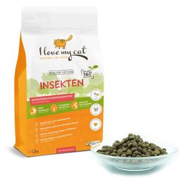 Hypoallergenes Katzentrockenfutter mit Insektenprotein 1,2 kg