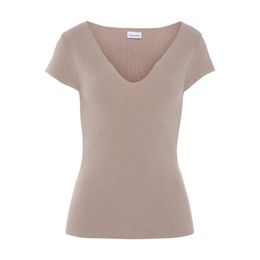 Lascana Pullover Damen Gr&ouml;&szlig;e L/XL beige