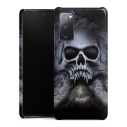 DeinDesign Galaxy S20 FE Handy Premium Case Smartphone Handyh&uuml;lle Schutzh&uuml;lle gl&auml;nzend Halloween Totenkopf Skull Premium Case