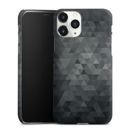 DeinDesign iPhone 11 Pro Handy Premium Case Smartphone Handyh&uuml;lle Schutzh&uuml;lle matt Triangle Black Muster Premium Case
