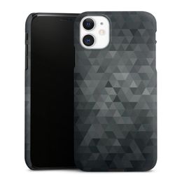 DeinDesign iPhone 11 Handy Premium Case Smartphone Handyh&uuml;lle Schutzh&uuml;lle matt Triangle Black Muster Premium Case