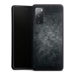 DeinDesign Galaxy S20 FE 5G Handy Premium Silikon H&uuml;lle Handyh&uuml;lle schwarz Case Black Triangle Muster Silikon Premium Case