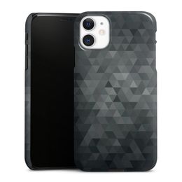 DeinDesign iPhone 11 Handy Premium Case Smartphone Handyh&uuml;lle Schutzh&uuml;lle gl&auml;nzend Triangle Black Muster Premium Case