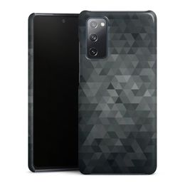 DeinDesign Galaxy S20 FE Handy Premium Case Smartphone Handyh&uuml;lle Schutzh&uuml;lle gl&auml;nzend Black Triangle Muster Premium Case