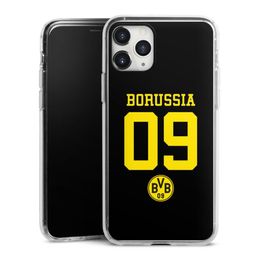 DeinDesign iPhone 11 Pro Max Handy Silikon H&uuml;lle Case transparent Handyh&uuml;lle Jersey Bvb Borussia Dortmund Silikon Case