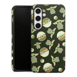 DeinDesign Galaxy S24 Handy Panzer Handyh&uuml;lle robuste Outdoor H&uuml;lle Schutzh&uuml;lle matt Official Licensed Product Star Wars Muster Baby Yoda Tough Case