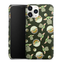 DeinDesign iPhone 11 Pro Handy Premium Case Smartphone Handyh&uuml;lle Schutzh&uuml;lle matt Official Licensed Product Baby Yoda Star Wars Muster Premium Case