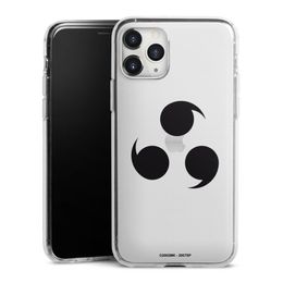 DeinDesign iPhone 11 Pro Max Handy Silikon H&uuml;lle Case transparent Handyh&uuml;lle Jutsu Naruto Shippuden Sharingan Silikon Case