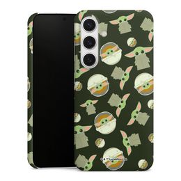 DeinDesign Galaxy S24 Handy Premium Case Smartphone Handyh&uuml;lle Schutzh&uuml;lle matt Official Licensed Product Star Wars Muster Baby Yoda Premium Case