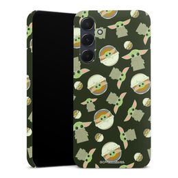 DeinDesign Galaxy A55 5G Handy Premium Case Smartphone Handyh&uuml;lle Schutzh&uuml;lle matt Official Licensed Product Star Wars Muster Baby Yoda Premium Case