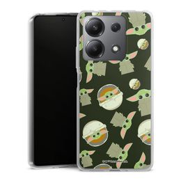 DeinDesign Xiaomi Redmi Note 13 5G Handy Silikon H&uuml;lle Case transparent Handyh&uuml;lle Official Licensed Product Star Wars Muster Baby Yoda Silikon Case