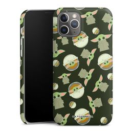 DeinDesign iPhone 12 Pro Handy Premium Case Smartphone Handyh&uuml;lle Schutzh&uuml;lle matt Official Licensed Product Star Wars Muster Baby Yoda Premium Case