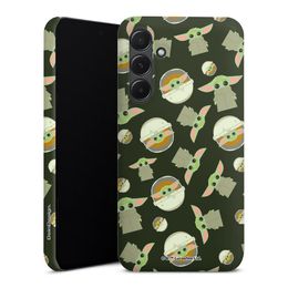 DeinDesign Galaxy A35 5G Handy Premium Case Smartphone Handyh&uuml;lle Schutzh&uuml;lle matt Official Licensed Product Star Wars Muster Baby Yoda Premium Case