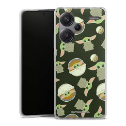 DeinDesign Xiaomi Redmi Note 13 Pro Plus Handy Silikon H&uuml;lle Case transparent Handyh&uuml;lle Official Licensed Product Star Wars Muster Baby Yoda Silikon Case