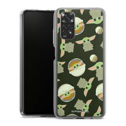 DeinDesign Xiaomi Redmi Note 11S Handy Silikon H&uuml;lle Case transparent Handyh&uuml;lle Official Licensed Product Star Wars Muster Baby Yoda Silikon Case