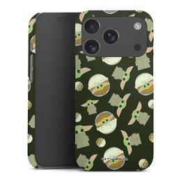 DeinDesign iPhone 17 Pro Handy Premium Case Smartphone Handyh&uuml;lle Schutzh&uuml;lle matt Official Licensed Product Star Wars Muster Baby Yoda Premium Case