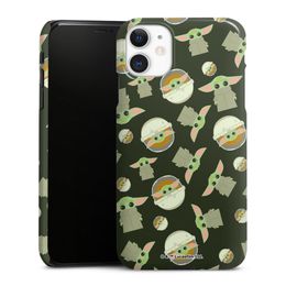 DeinDesign iPhone 11 Handy Premium Case Smartphone Handyh&uuml;lle Schutzh&uuml;lle gl&auml;nzend Official Licensed Product Baby Yoda Star Wars Muster Premium Case