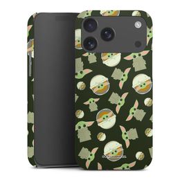 DeinDesign iPhone 17 Pro Max Handy Premium Case Smartphone Handyh&uuml;lle Schutzh&uuml;lle gl&auml;nzend Official Licensed Product Star Wars Muster Baby Yoda Premium Case