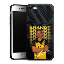 DeinDesign iPhone SE (2020) Handy Premium Silikon H&uuml;lle Handyh&uuml;lle schwarz Case Borussia Dortmund Bvb Julian Brandt Silikon Premium Case