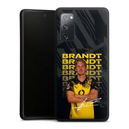 DeinDesign Galaxy S20 FE Handy Premium Silikon H&uuml;lle Handyh&uuml;lle schwarz Case Borussia Dortmund Bvb Julian Brandt Silikon Premium Case