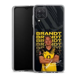 DeinDesign Galaxy A12 Handy Silikon H&uuml;lle Case transparent Handyh&uuml;lle Borussia Dortmund Bvb Julian Brandt Silikon Case