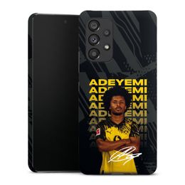 DeinDesign Galaxy A53 5G Handy Premium Case Smartphone Handyh&uuml;lle Schutzh&uuml;lle matt Karim Adeyemi Borussia Dortmund Bvb Premium Case