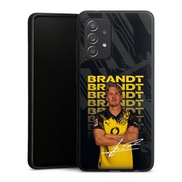 DeinDesign Galaxy A52s 5G Handy Premium Silikon H&uuml;lle Handyh&uuml;lle schwarz Case Julian Brandt Bvb Borussia Dortmund Silikon Premium Case