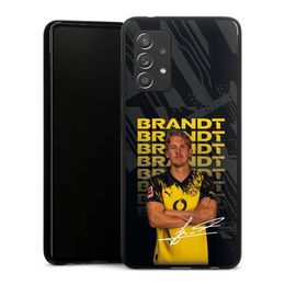DeinDesign Galaxy A52s 5G Handy Silikon H&uuml;lle Case schwarz Handyh&uuml;lle Borussia Dortmund Julian Brandt Bvb