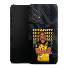 DeinDesign Galaxy A53 5G Handy Premium Case Smartphone Handyh&uuml;lle Schutzh&uuml;lle gl&auml;nzend Borussia Dortmund Bvb Julian Brandt Premium Case