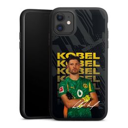 DeinDesign iPhone 11 Handy Premium Silikon H&uuml;lle Handyh&uuml;lle schwarz Case Bvb Gregor Kobel Borussia Dortmund Silikon Premium Case