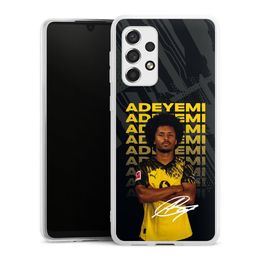 DeinDesign Galaxy A33 5G Handy Silikon H&uuml;lle Case transparent Handyh&uuml;lle Karim Adeyemi Borussia Dortmund Bvb Silikon Case
