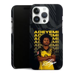 DeinDesign iPhone 14 Pro Handy Premium Case Smartphone Handyh&uuml;lle Schutzh&uuml;lle matt Bvb Borussia Dortmund Karim Adeyemi Premium Case