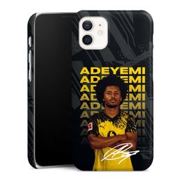DeinDesign iPhone 12 mini Handy Premium Case Smartphone Handyh&uuml;lle Schutzh&uuml;lle gl&auml;nzend Bvb Borussia Dortmund Karim Adeyemi Premium Case