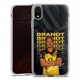 DeinDesign iPhone Xr Handy Silikon H&uuml;lle Case transparent Handyh&uuml;lle Julian Brandt Bvb Borussia Dortmund Silikon Case